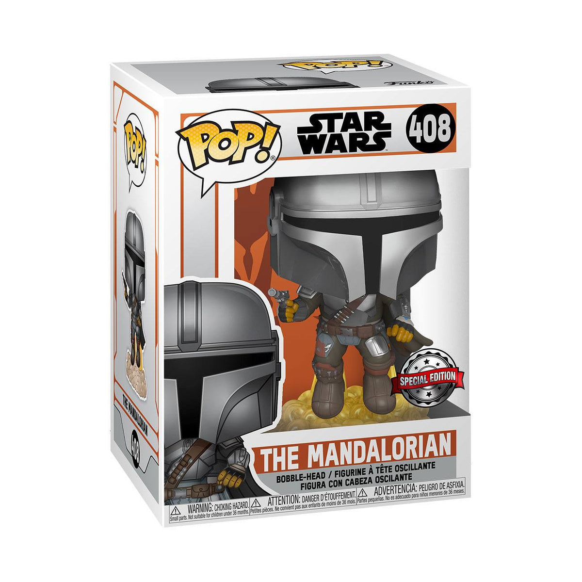 Star Wars The Mandalorian POP! Vinyl Figur Mandalorian - Mando Flying ...